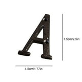 3 Inch House Number, Home Address Number, Vintage Cast Iron Home Number ...