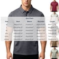 DPTALR Men's Textured Polo Shirt Short Sleeve Casual Collared Button ...