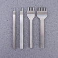 FOMIYES 4Pcs Belt Punching Template Manual Hole Punch Silver for DIY ...