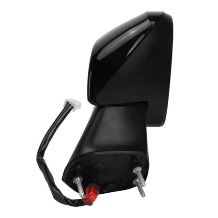 Qiilu Power Heated Side Mirror Gloss Black Power Heated Side Mirror ...