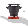 Chef Master Mini Japanese Hibachi Grill Hibachi - Wooden Base Indoor ...