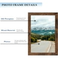 6x9 Picture Frame Deep Brown for Wall Hanging or Tabletop, Wood 6 x 9 ...