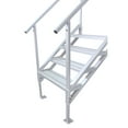 Extreme Max 4-Step Jumbo-Tread Universal Mount Dock Stairs with Outdoor ...