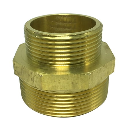 Brass Fitting Threaded Double Male Adapter Plumbing Connector Model_5 ...