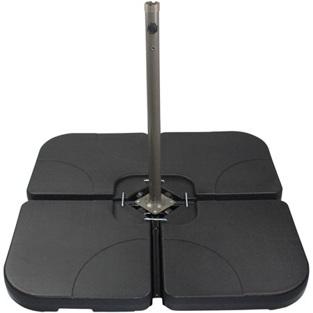 Offset Patio Umbrella Cross Base Stand 15Lx4 ( 60L Water or 180 Lbs ...