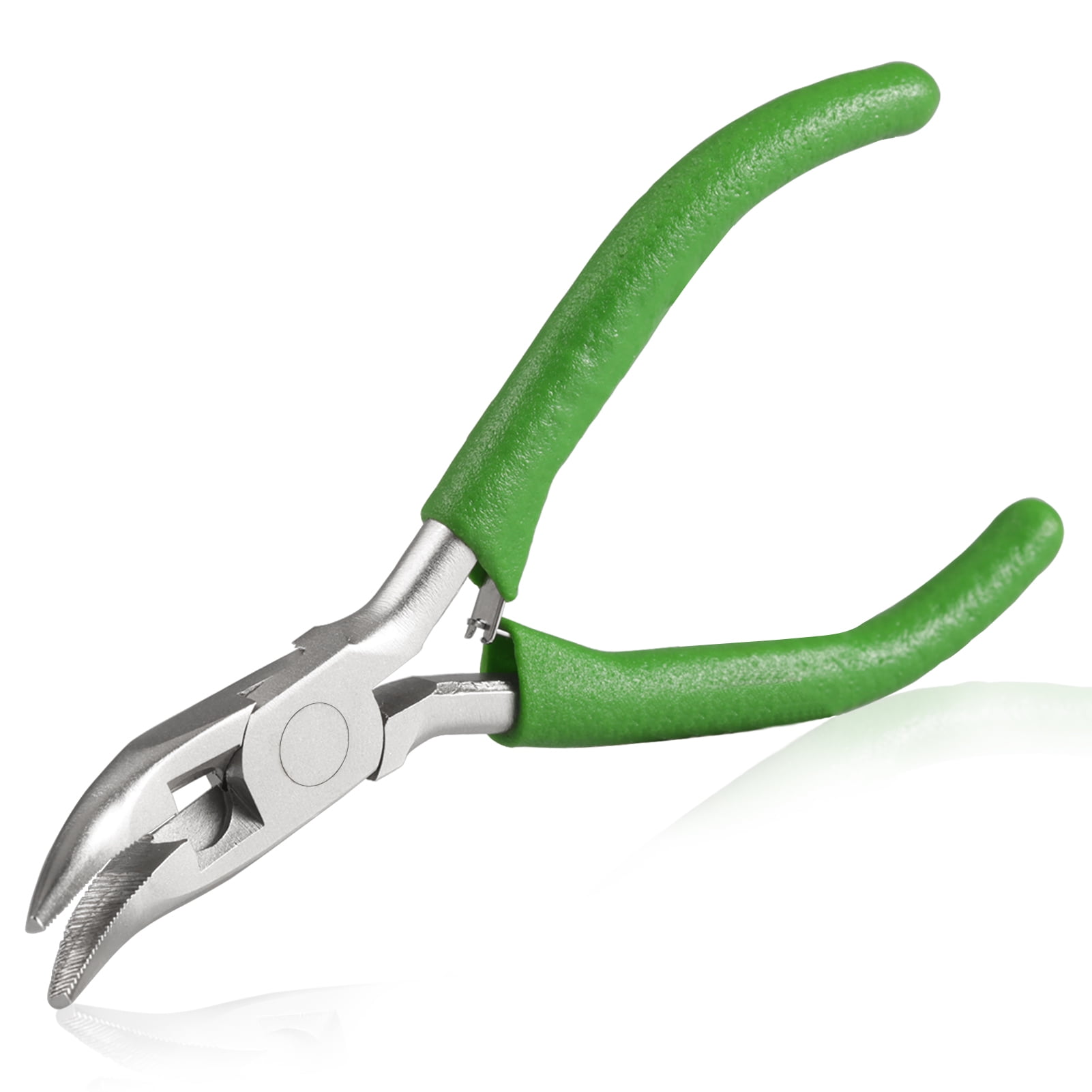 SPEEDWOX Mini Bend Nose Pliers with Serrated Jaw and Cutters 5-Inch ...