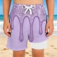 CONROSES Boys Swim Trunks With Mesh Liner Ice Cream Graphic Board ...
