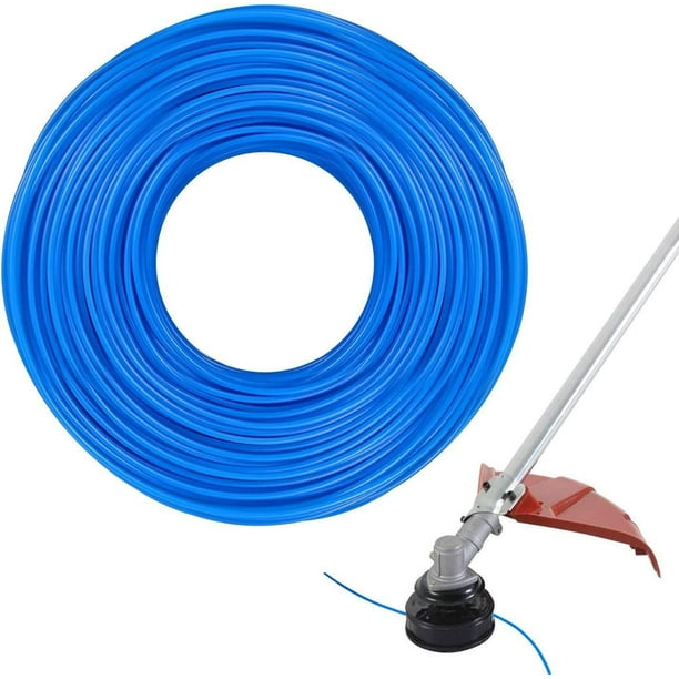 Carrete de hilo redondo de nailon para desbrozadora, diámetro 1,6 mm, longitud 100 m, cable para ...