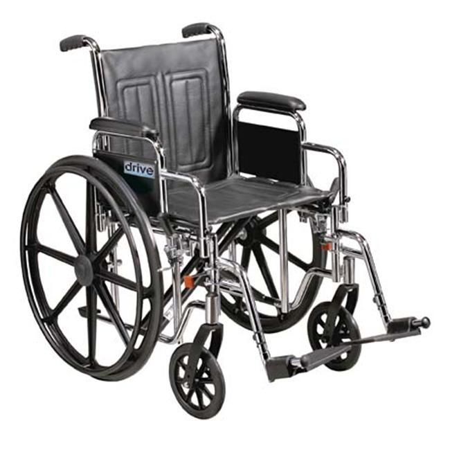 Sentra EC Heavy Duty Wheelchair with Various Arm Styles and Front ...