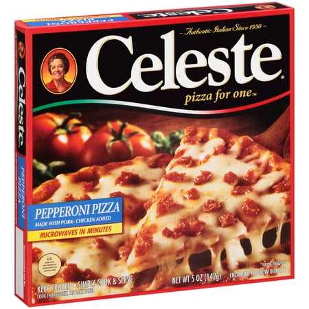 Celeste Pizza for One Pepperoni Pizza 5 oz. Box - Walmart.com