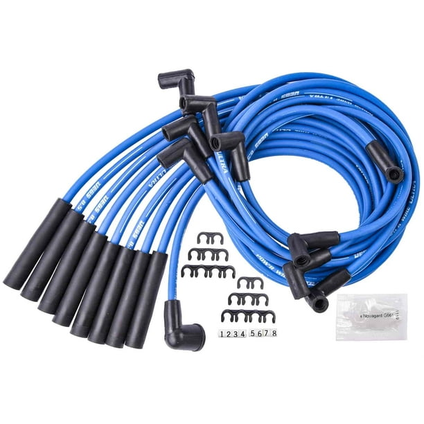 JEGS 412057 8.5mm Blue Ultra Pow r Wires Big Block Mopar 383 400 440 ...