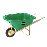 True Temper RP625 6 Cubic Foot Poly Wheelbarrow - Walmart.com