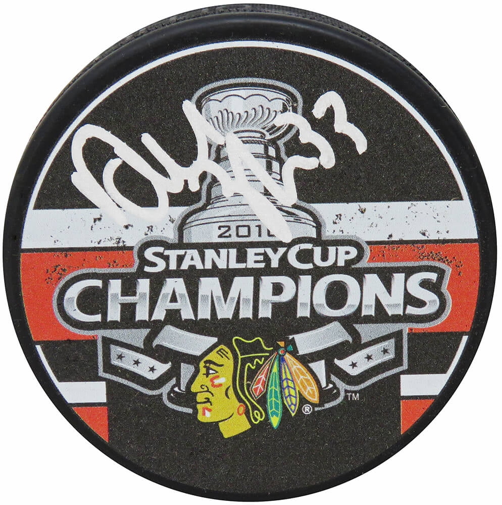 Dustin Byfuglien Signed Blackhawks 2010 Stanley Cup Champs Logo Hockey ...