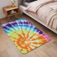 Boho Rainbow Front Door Mat Indoor Entrance, Abstract Gradient Orange ...