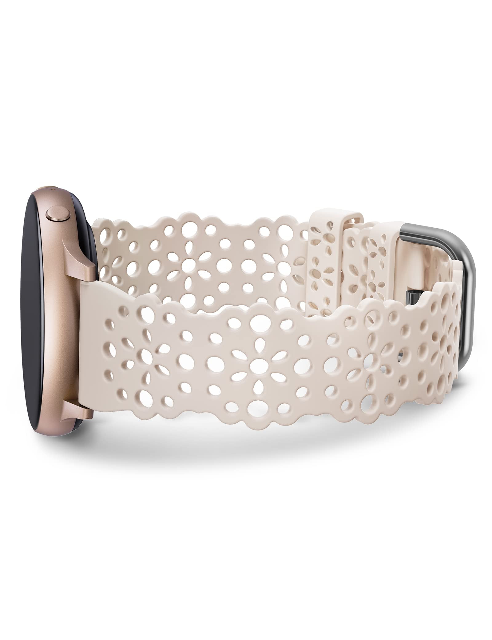 TOYOUTHS 20mm Lace Silicone Band Compatible with Samsung Watch 5/Galaxy ...