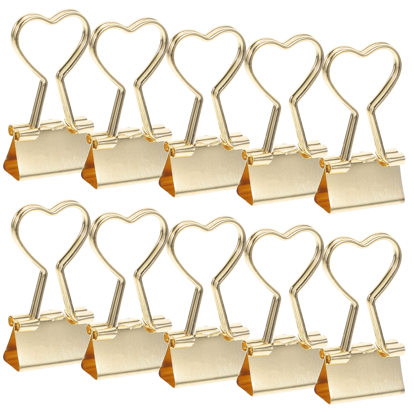 Click here for Movtotop 10pcs Golden Metal Binder Clips Bulk Offi... prices