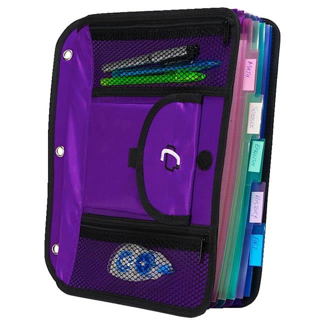 Case-It 1590382 5-Tab Expanding File Insert, Purple - Walmart.com ...