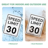 Uxcell Speed Limit 30 MPH Sign 16" x 12" Aluminum Weather Resistant ...