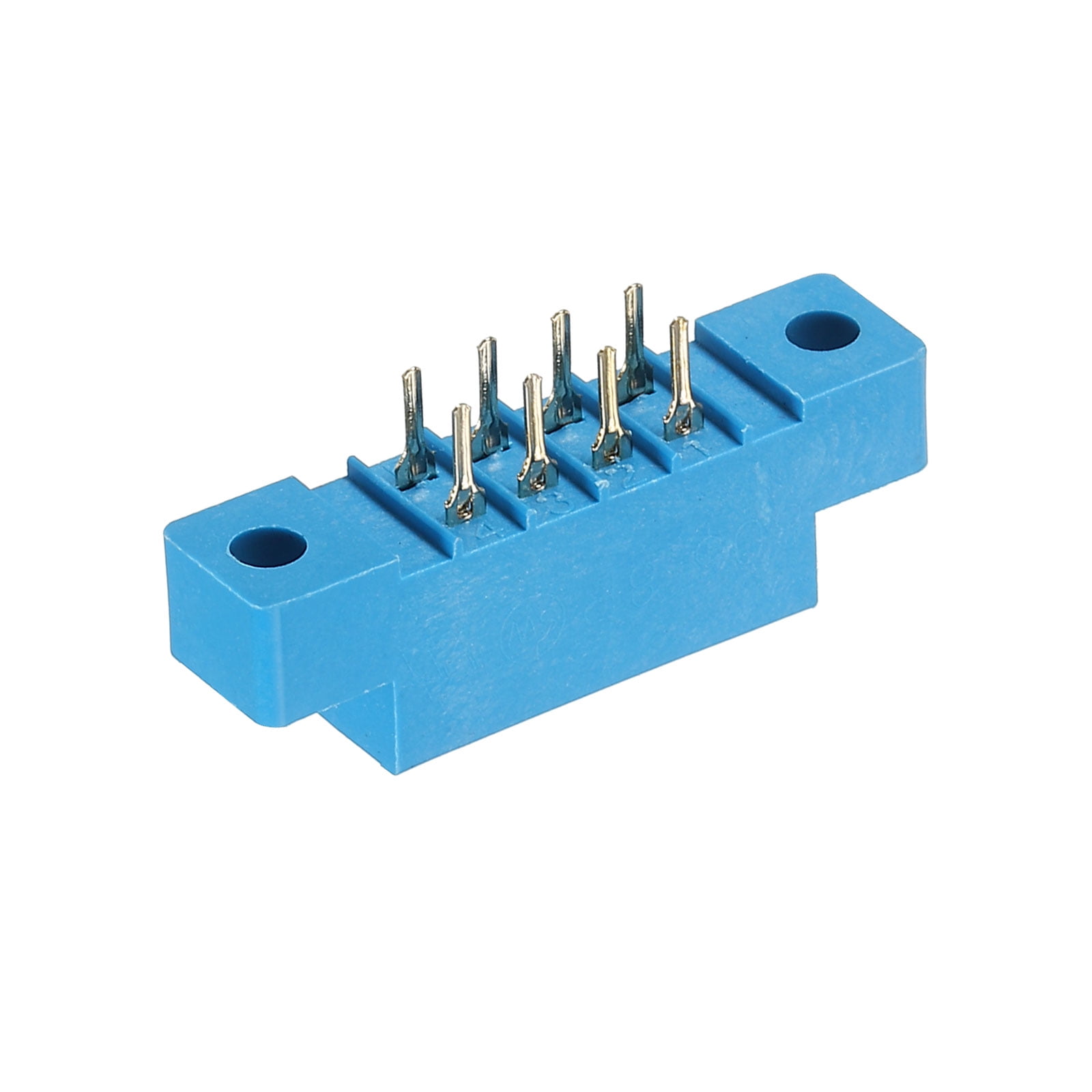 Uxcell Card Edge Connector Blue Socket 8 Pin 3.96mm Pitch for Printed ...
