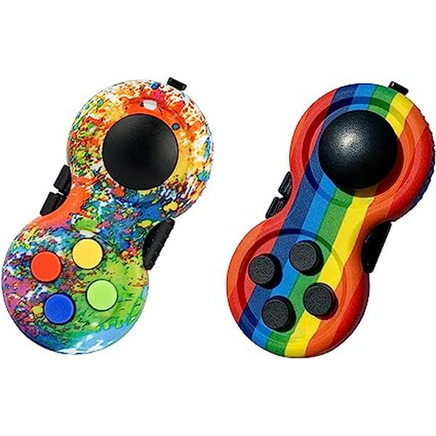 (Graffiti + Rainbow)8 Function Fidget Toy Cube Controller Stress ...