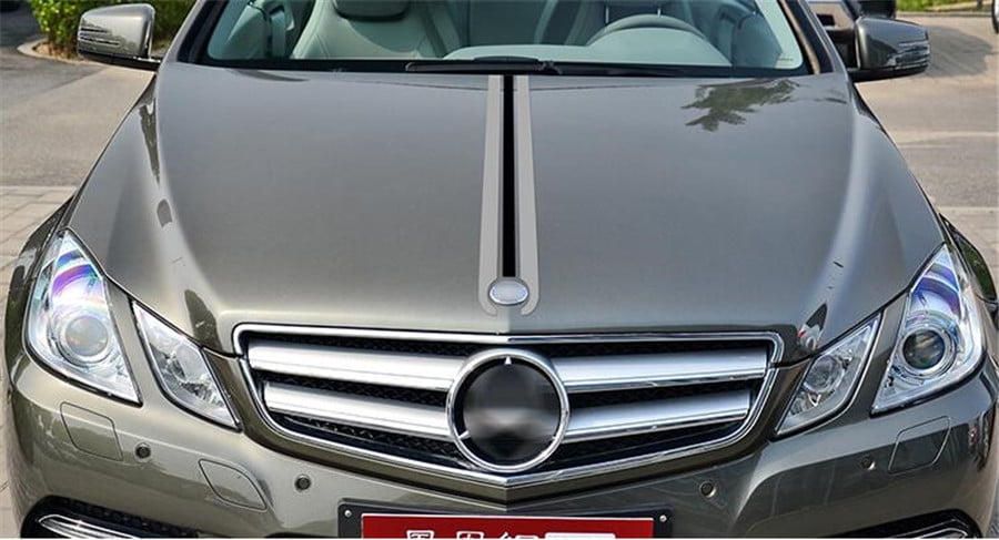 DIY Car Hood Stripes Lines Vinyl Decals Engine Cover Stickers 130X12 ...