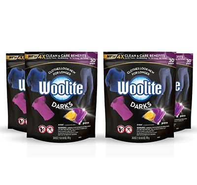 Woolite Darks, 30ct Laundry Detergent Pacs, for Standard & HE Washers ...