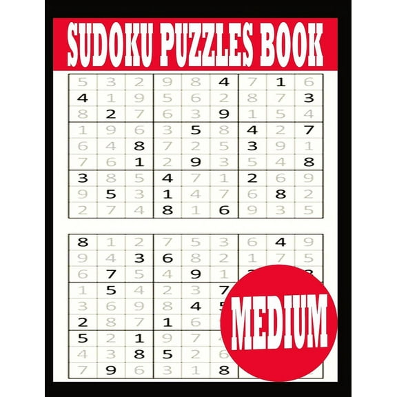 Sudoku Medium Book 30: 100 Sudoku for Adults - Large Print - Medium ...