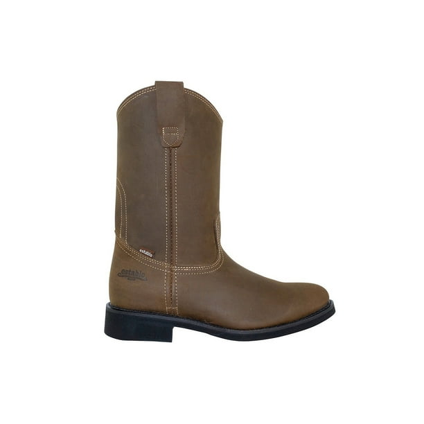 Bota De Trabajo Establo 512 De Piel Con Tacón Caballero Color Tan Crazy ...