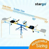 Stargo Kids' 360 Swivel Spinning Seesaw, Indoor/Outdoor Playground ...