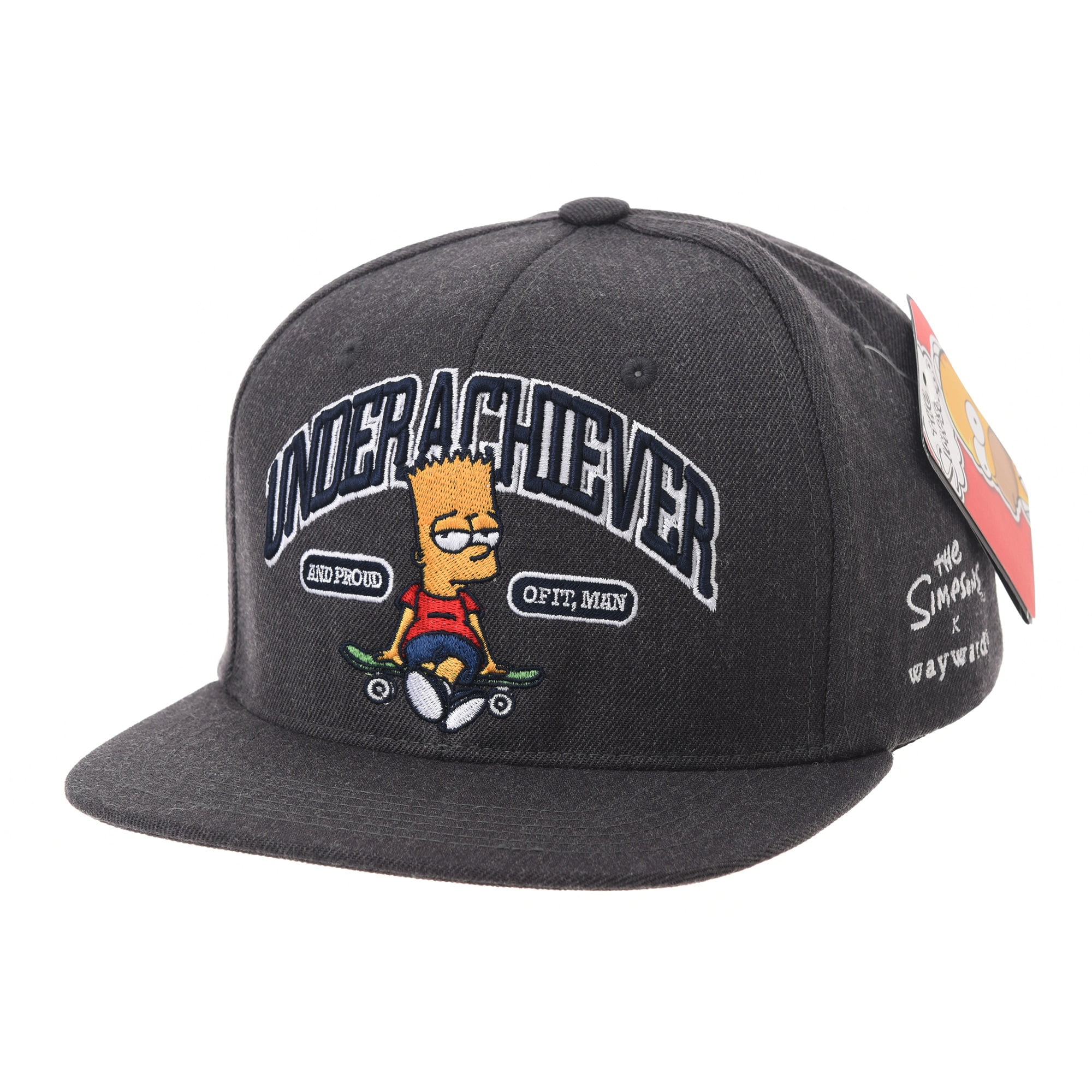 WITHMOONS The Simpsons Ball Cap Bart Skateboard Snapback HL2755 ...