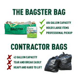 Bagster Dumpster in a Bag, Green, 606 Gallon Capacity, 3,300 lb Waste ...