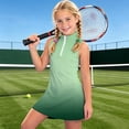 LILIYA Girls Tennis Dress Sleeveless 1/4 Zip Golf Athletic Pickleball ...