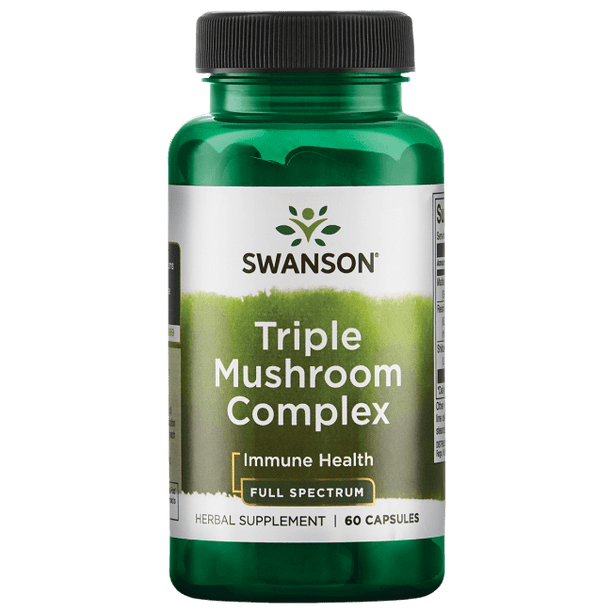Swanson Full Spectrum Triple Mushroom Complex for Immune Support 60 ...