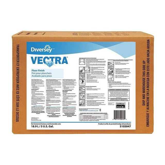 Diversey 04078 CPC 1 gal Vectra Resilient Floor Finish, Case of 4 ...