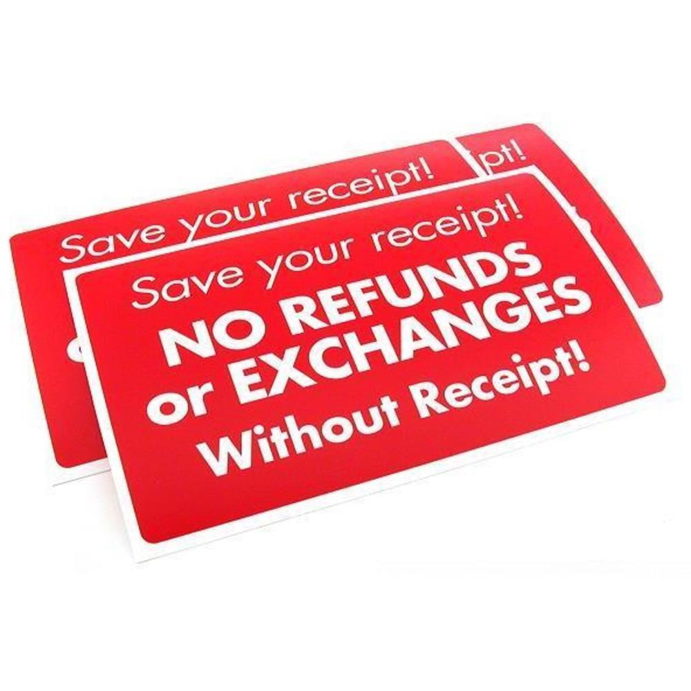 3 Save Your Receipt Display Signs Showcase Window Wall - Walmart.com