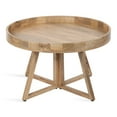 Kate and Laurel Avery Round Coffee Table, 30 x 30 x 18, Natural Wood ...