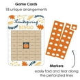 Big Dot of Happiness Thanksgiving Bingo Game Set - Fall Harvest Party ...