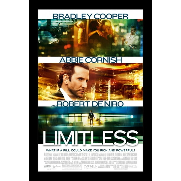 LIMITLESS - 11x17 Framed Movie Poster - Walmart.com