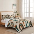 Queen Quilt Bedding Set Abstract Indian Totem Breathable Summer Cooling ...