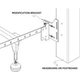 bedCLAW Queen Modification Plate, Headboard to Bed Frame Attachment ...