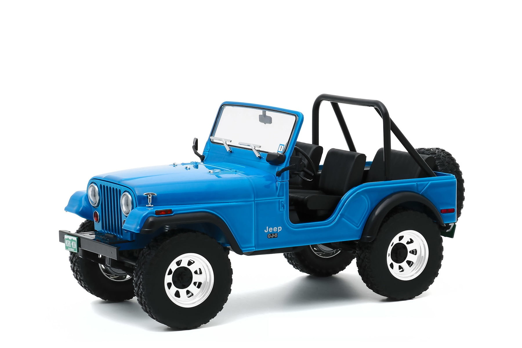 Mork & Mindy's 1972 Jeep CJ-5, Blue - Greenlight 19079 - 1/18 scale ...