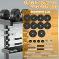 FIXTECH 66LB Olympic Adjustable Weight Set, 2 in 1 Barbell and Dumbbell ...