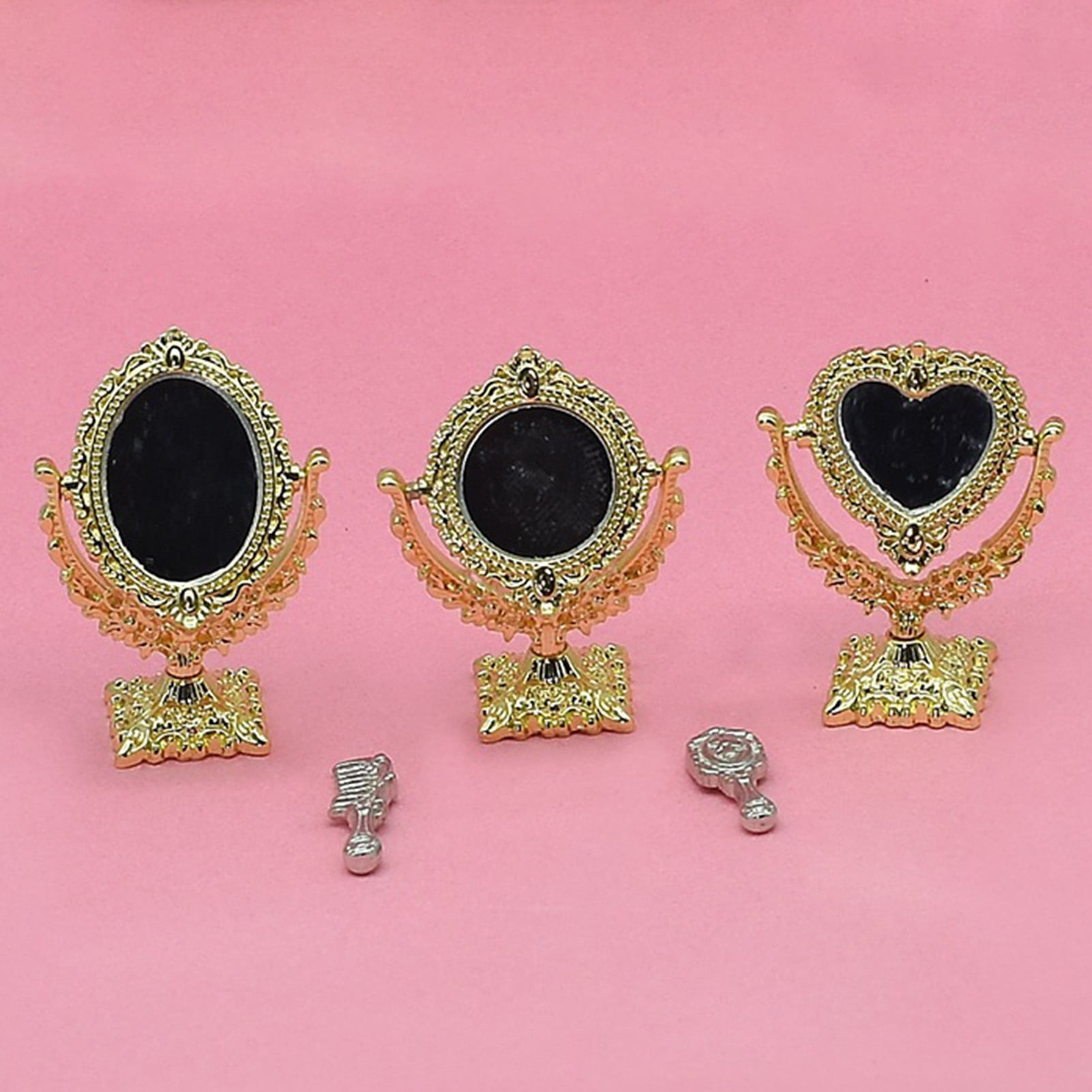 Hesroicy Miniature Mirror Wide Application Lovely 1/12 Ratio Dollhouse ...