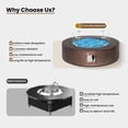 COSIEST 41 Round Fire Pit Table, 50000 BTU for Hotel Patios - Walmart ...