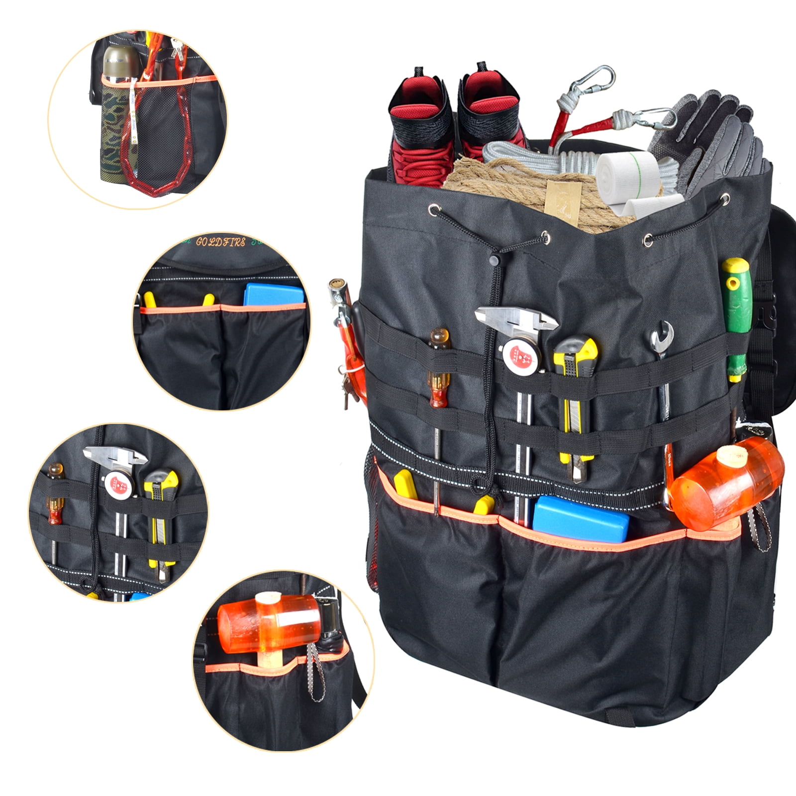 Large Capacity Tire Trash Backpack Spare Tire Tool Storage Bag SUV ...