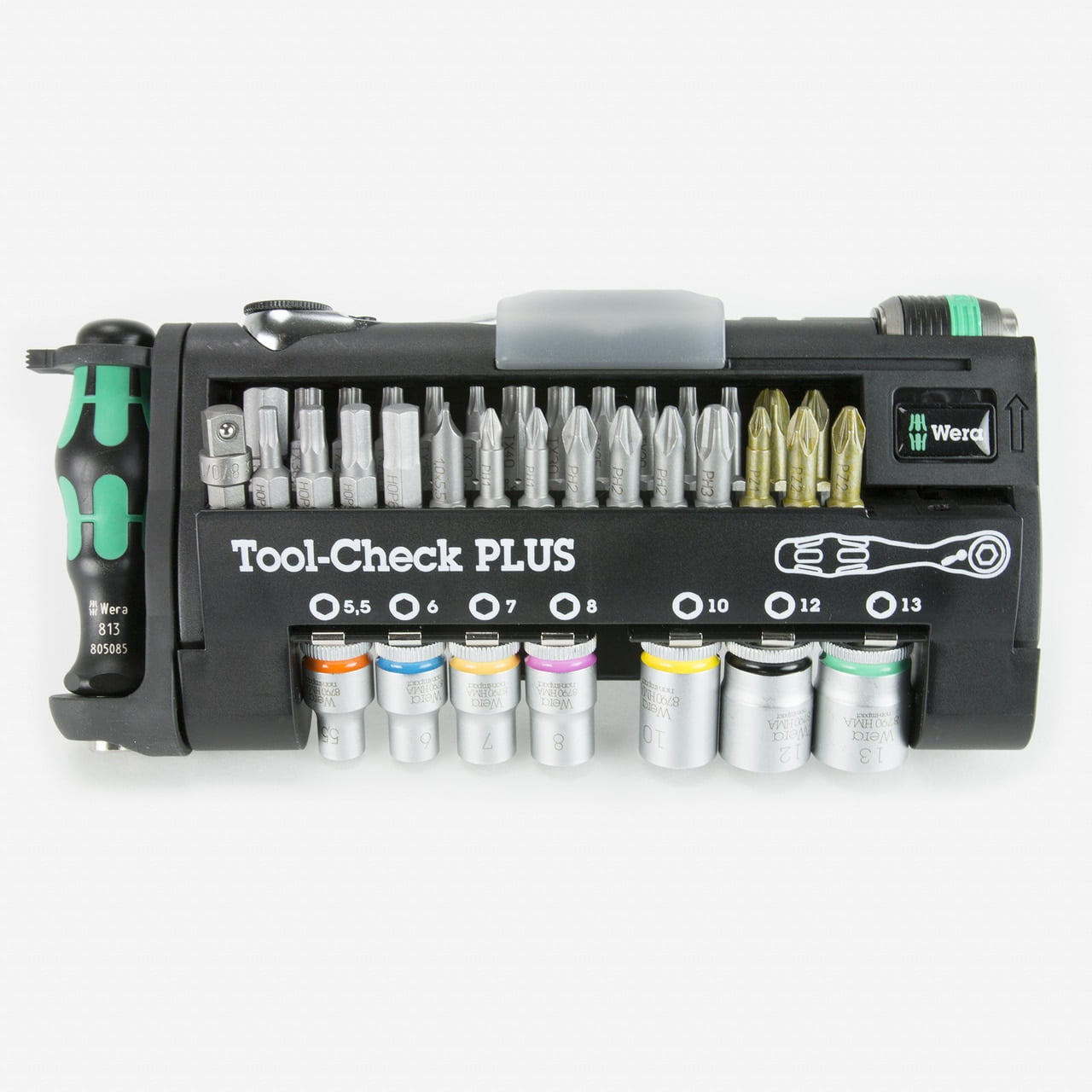 Wera 056490 Tool-Check Plus Bit Ratchet Set with Sockets - Metric ... Wera 056490 Tool-Check Plus Bit Ratchet Set with Sockets - Metric ...
