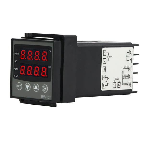 Controlador de temperatura PID, Controlador de temperatura PID inteligente Termostato PID ...