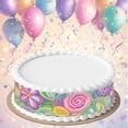 3 pcs Colorful Floral Energy Cake Strips Edible birthday cake strips ...