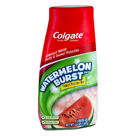 Colgate Toothpaste Liquid Gel Watermelon Burst, 4.6 OZ - Walmart.com