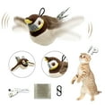 Tetou, Rechargeable Catnip Flapping Bird Toy, Touch-Activated ...
